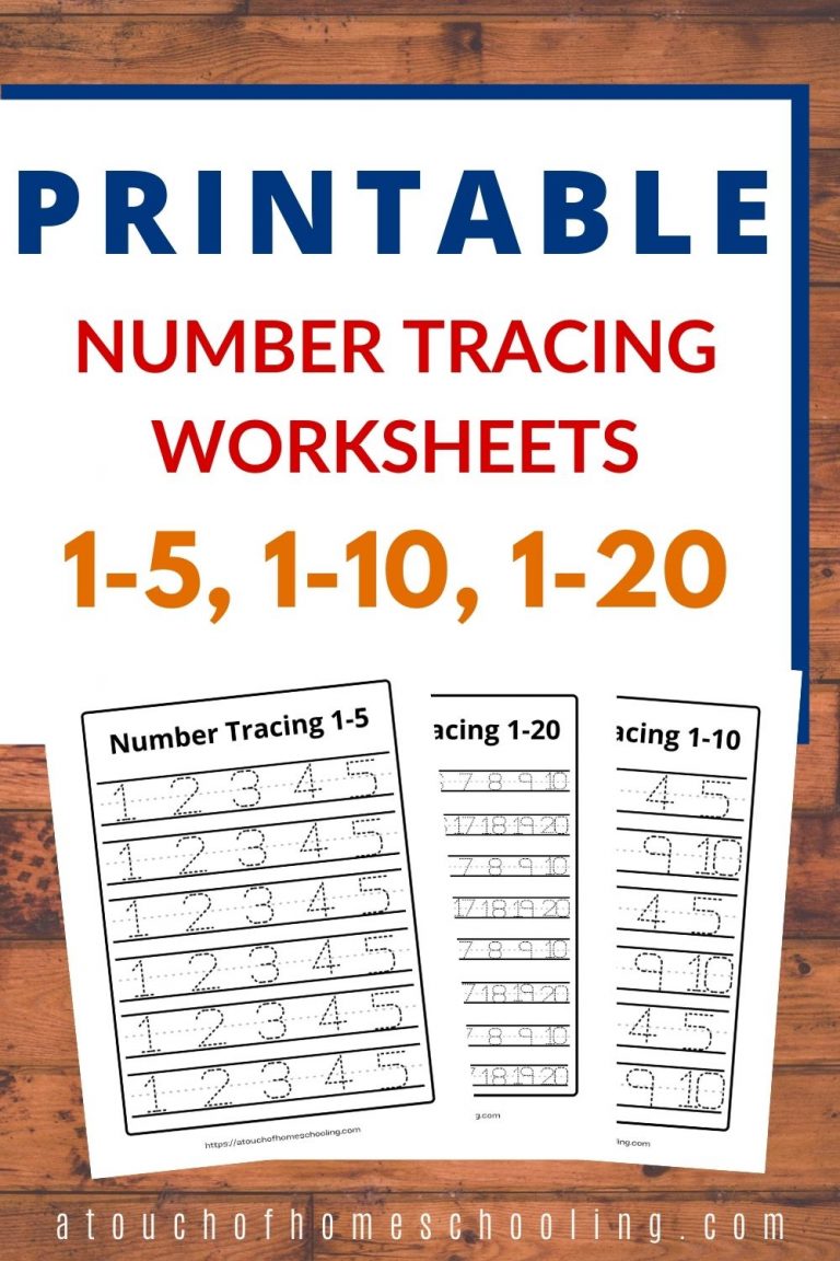 Number Tracing 1-20 PDF - Free Printable Worksheets